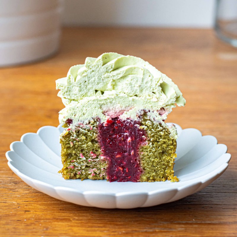 Cupcake Matcha-Framboise à l'unité